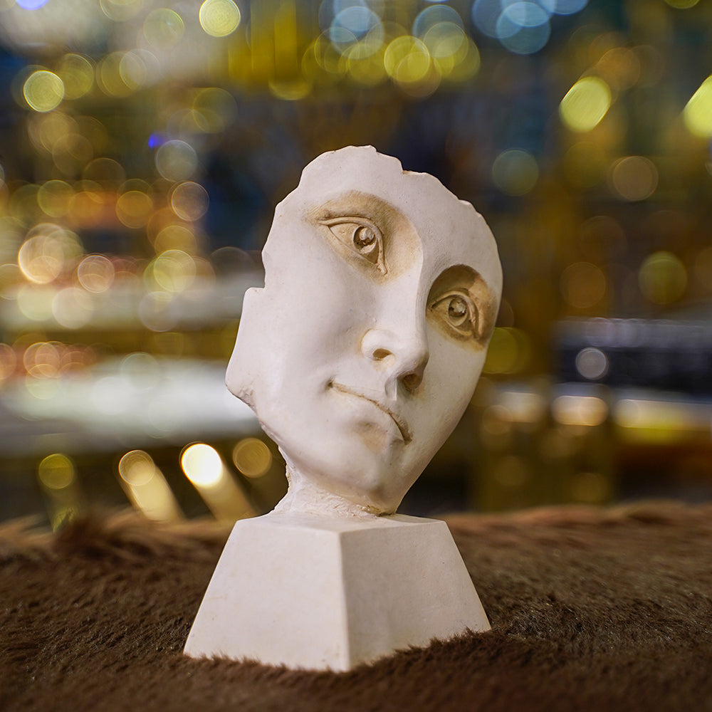 Sad Face Ceramic Statue | Shaheen's Store