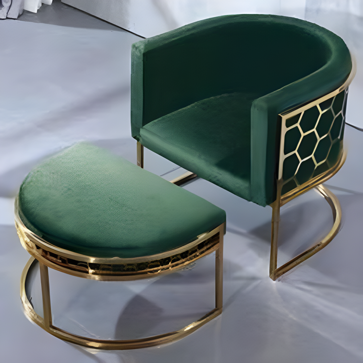Turkish style Sofa with Ottoman | Shaheen's Store
